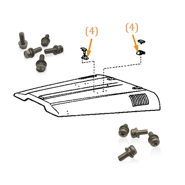 Windshield Hold Down Hook and Pad 75 & Later | Marine Grade Stainless ...